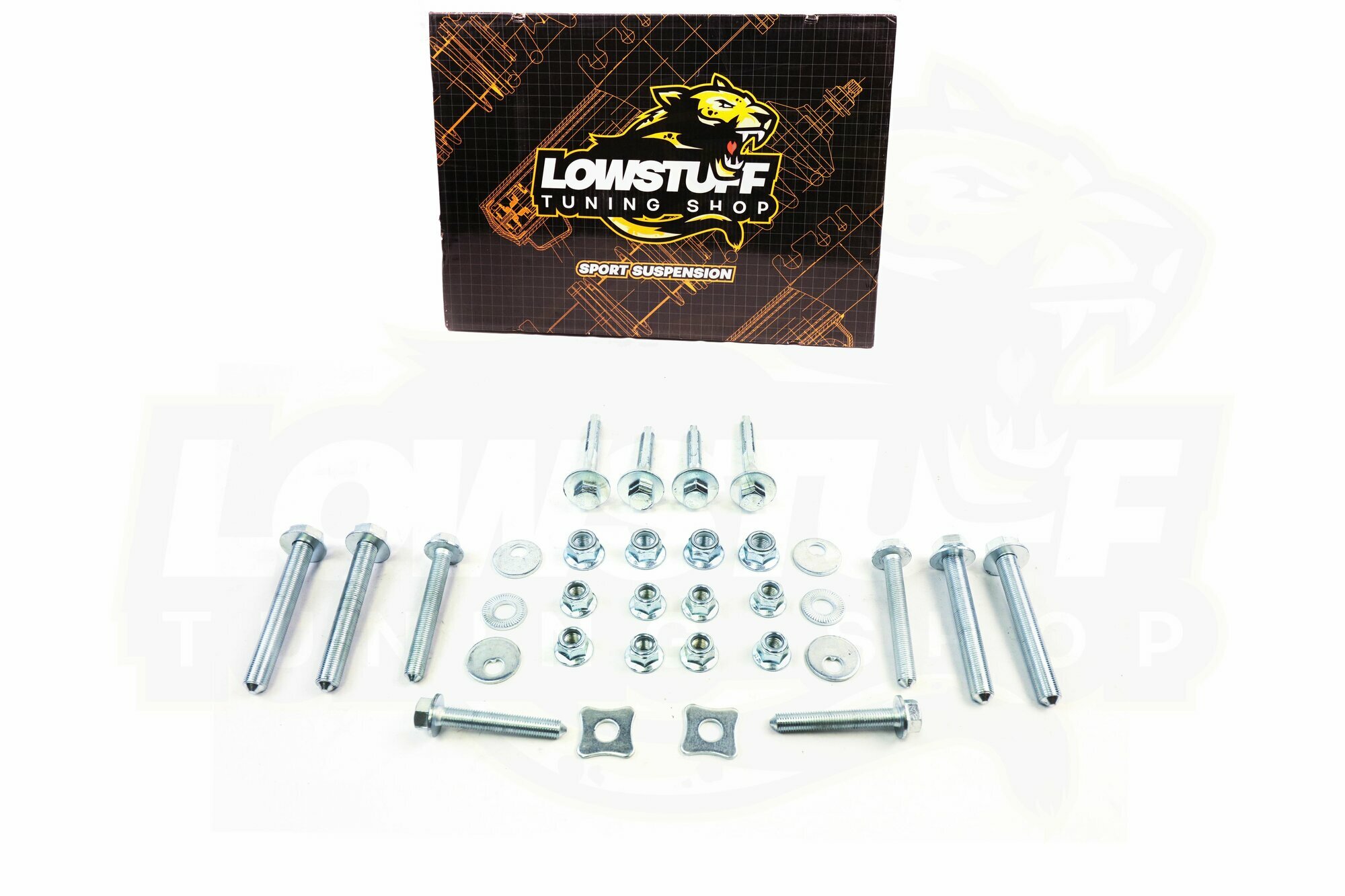 VW PQ Audi A3 8P Q3 8U Skoda Octavia A5 Superb 3T Yeti, VW Eos, Golf 5 Jetta 5, Passat B6 B7 CC Touran Scirocco болты и гайки рычагов задней подвески LOWSTUFF 53VW0022-bolts