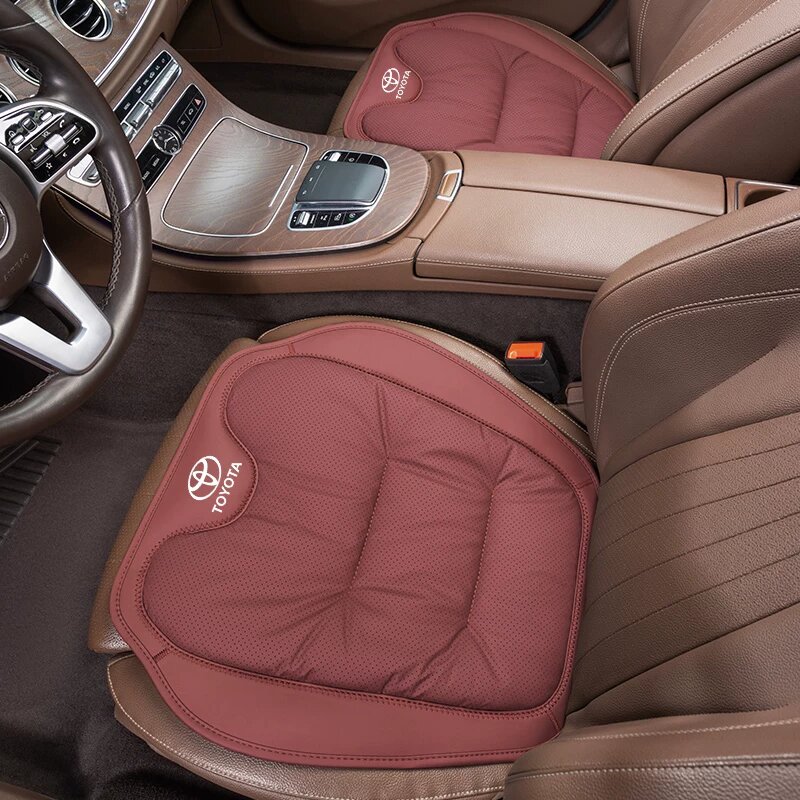 Вулканически-красные чехлы для сидений Toyota RAV4/Camry/Corolla/Sienna, пара одиночных подушек, дышащие,