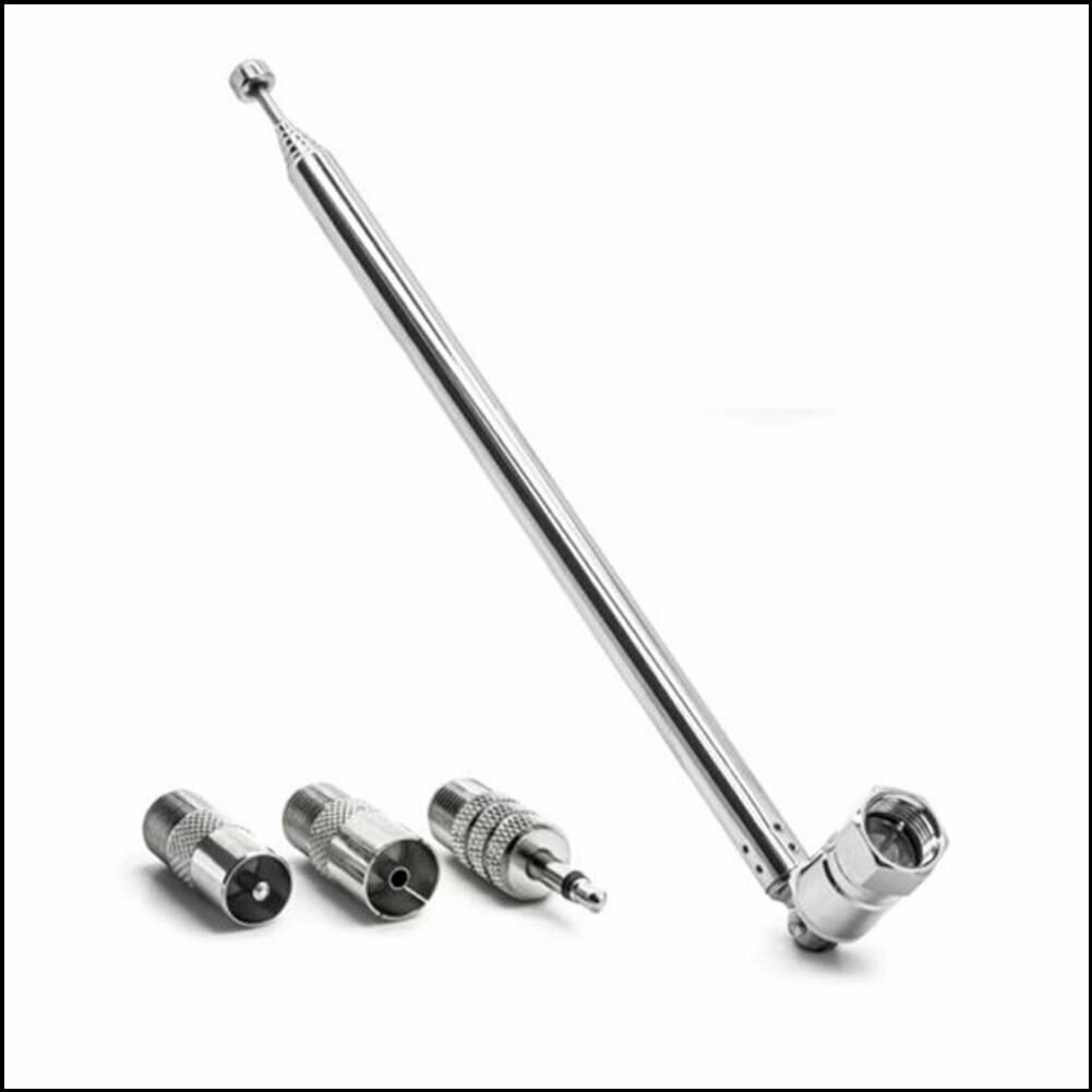 Телескопическая антенна радиоприемников, музыкальных центров, магнитол , адаптер 3,5 мм