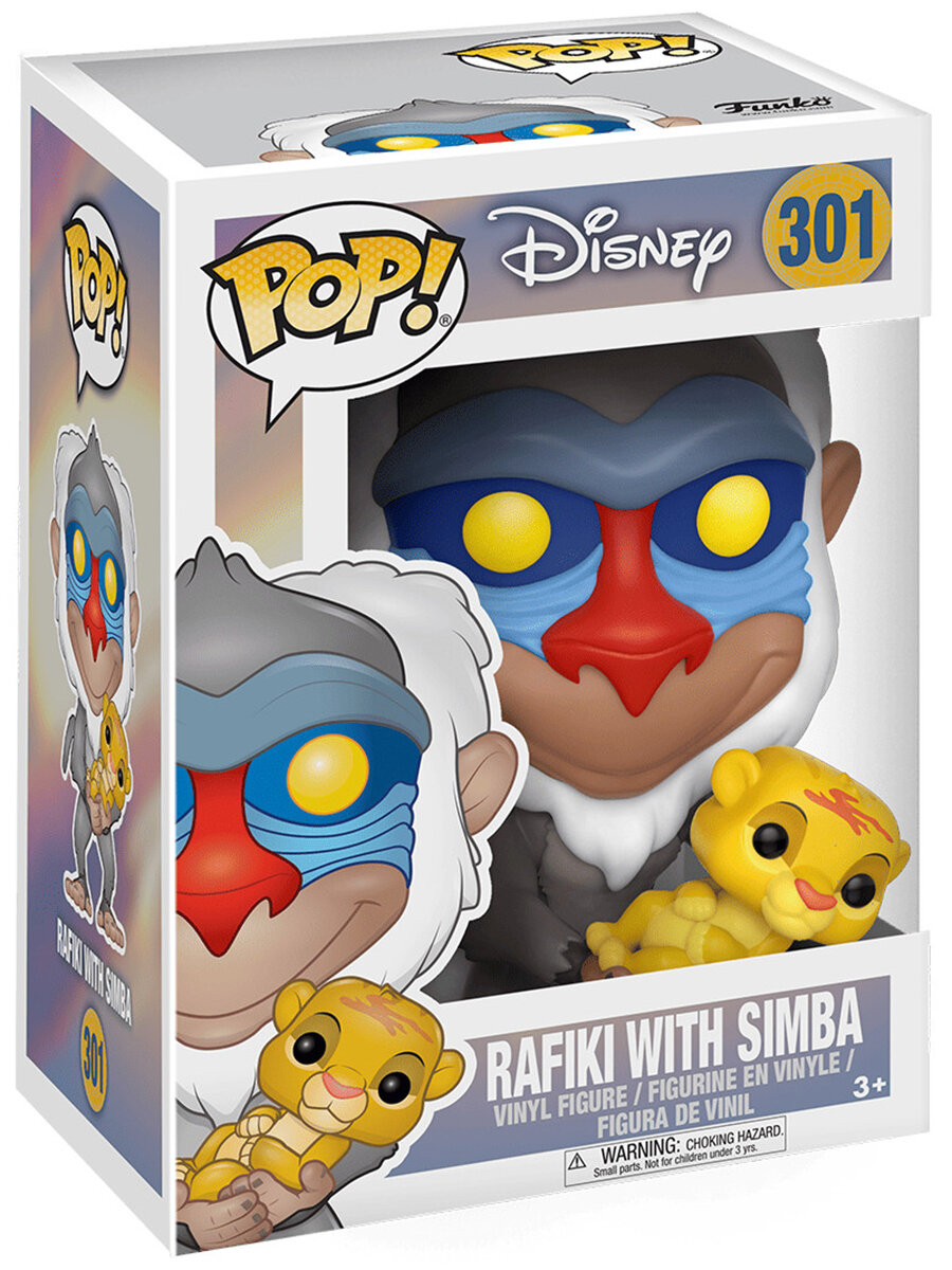 Фигурка Funko POP! Disney. The Lion King: Rafiki w/ Baby Simba (301)