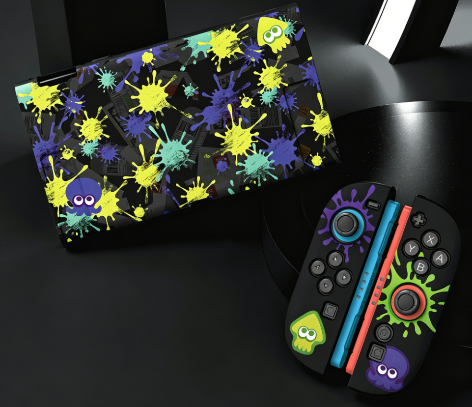 Чехол силиконовый защитный для Nintendo Switch 2 с рисунком Splatoon