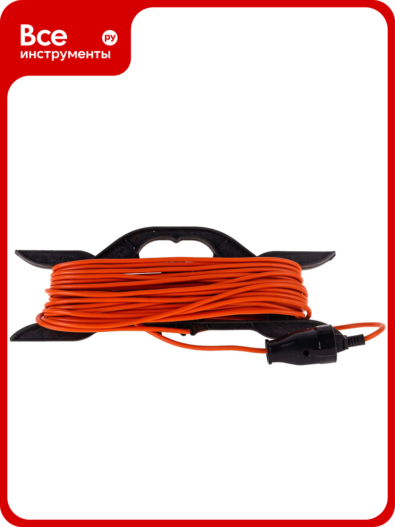 Силовой удлинитель на рамке ПВС 2х0.75 20м GLANZEN ER-20-001 00012299