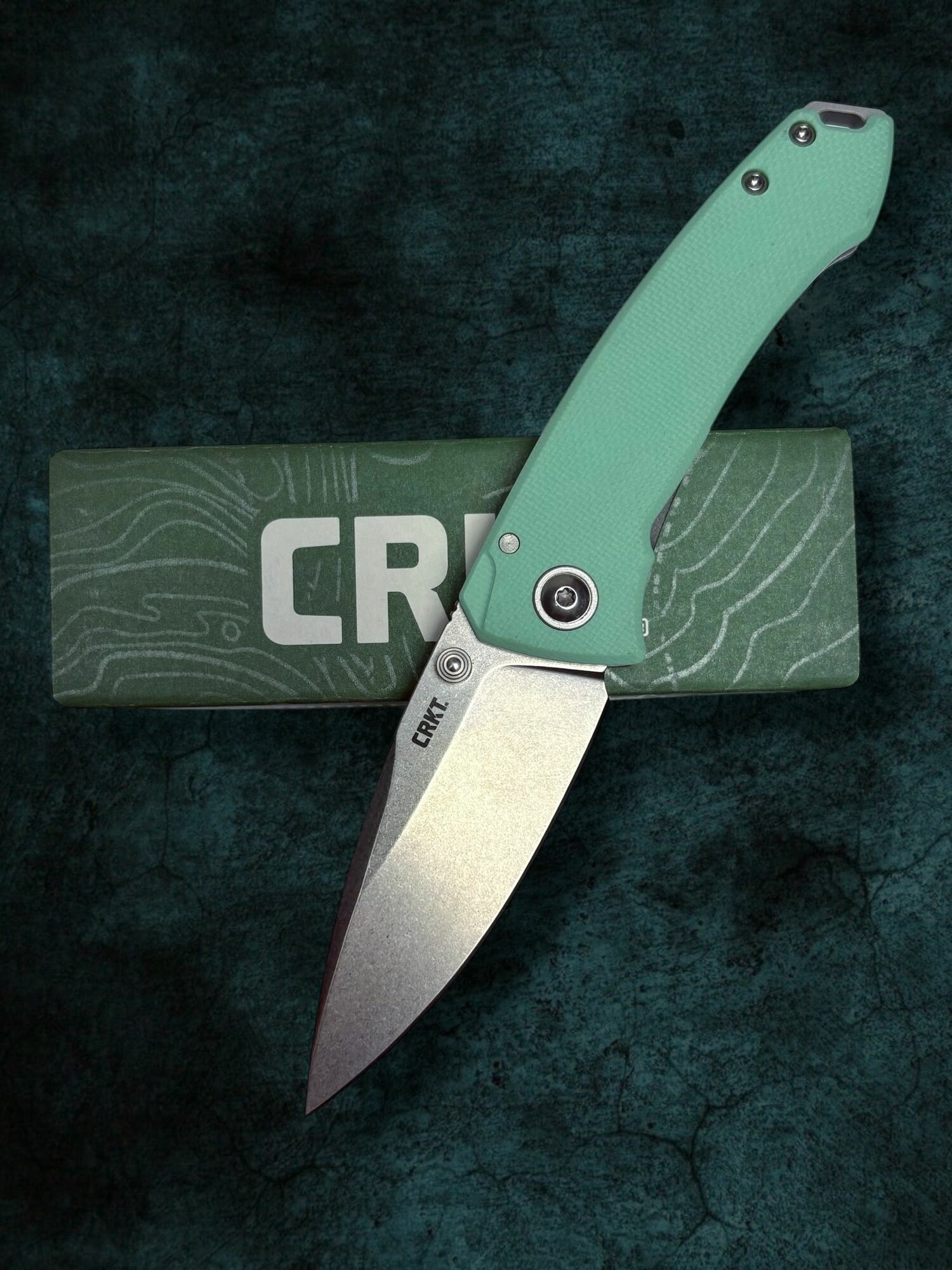 Складной нож CRKT Tuna Compact Frame Lock Aqua, 2522B