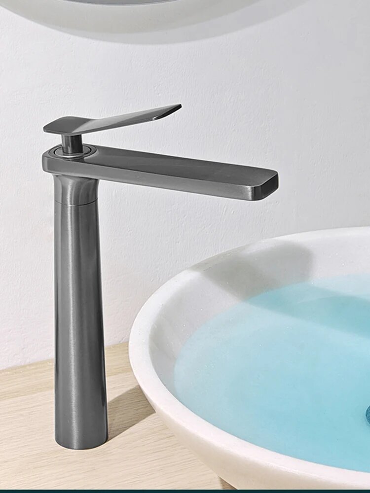 BAKALA роскошные черно-серые краны для раковины Modern White Faucet роскошные краны для раковины в ванной комнате антикварные смесители для раковины с горячей и холодной водой