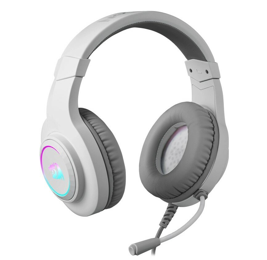 Игровая гарнитура REDRAGON Hylas Проводной, RGB, USB+3.5мм, белый