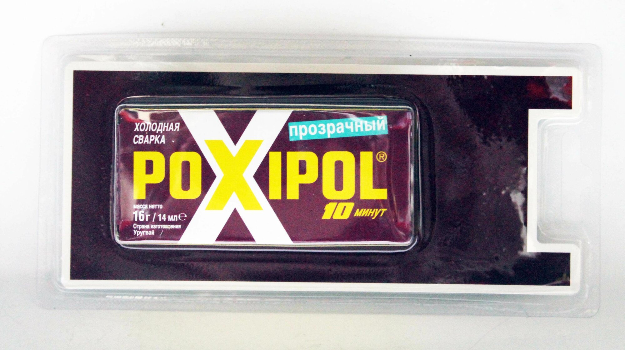 Холодная сварка "POXIPOL" 10 мин. (прозрачный) блистер 14мл
