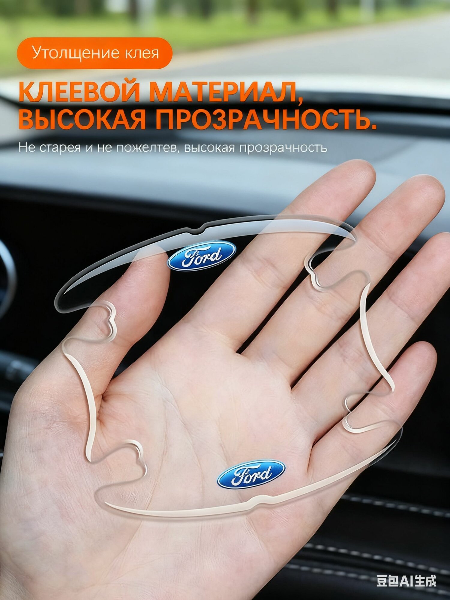 Защитная наклейка на дверную чашу — ПВХ-пленка для защиты ЛКП от царапин, для Ford Focus, Fiesta, Mondeo, Ranger