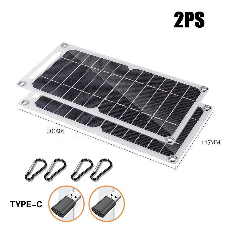 Солнечная панель 2PCS для телефона, 30 Вт