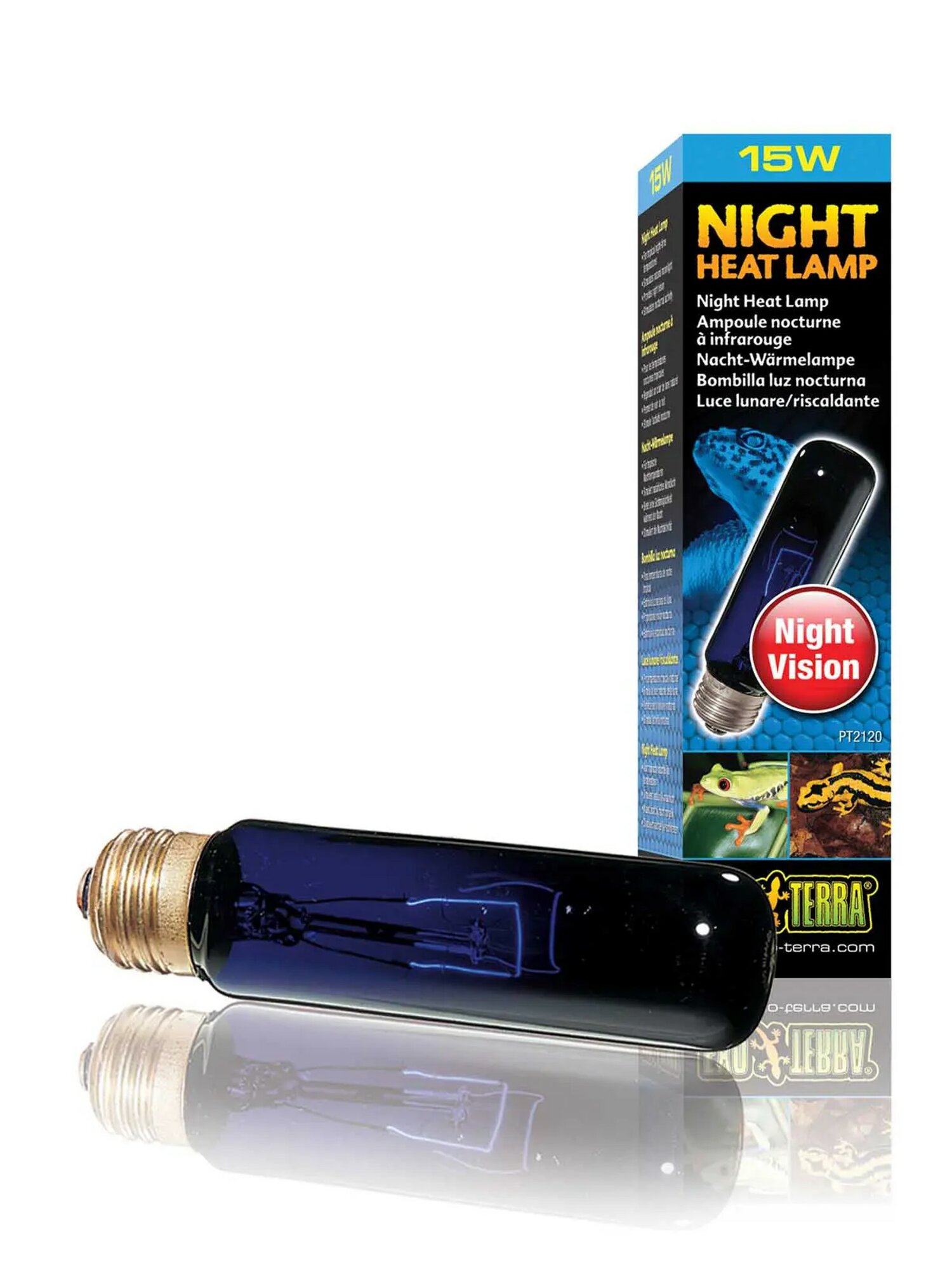 Лампа ночная лунного света для рептилий Exo Terra Night Heat Lamp 15 Вт.