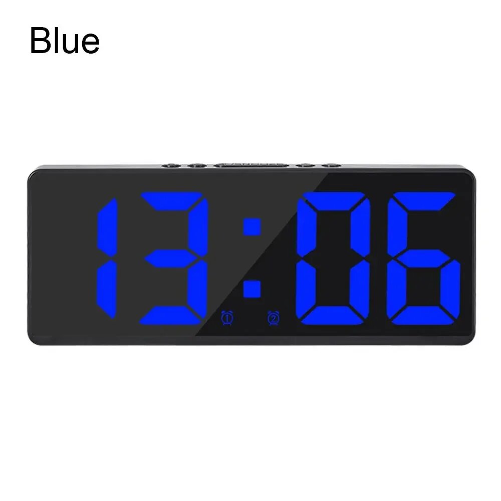 Цифровой будильник синий, Цвет: B -Blue