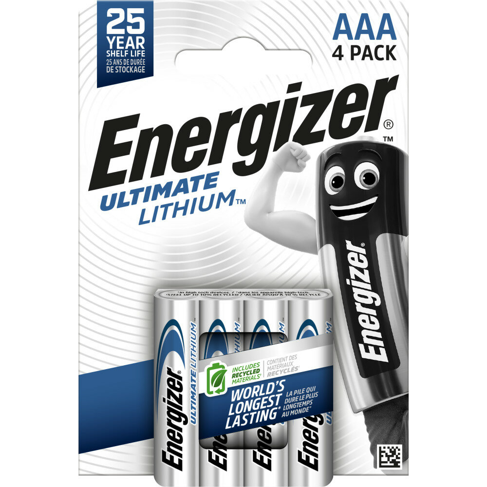 Батарейка Energizer ULTIMATE Lithium AAA, 4 шт.