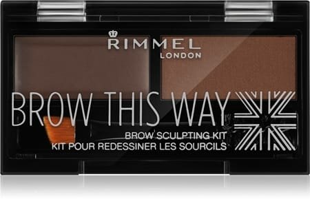 Набор для бровей Rimmel Brow This Way, темно-коричневый, 1,3 г