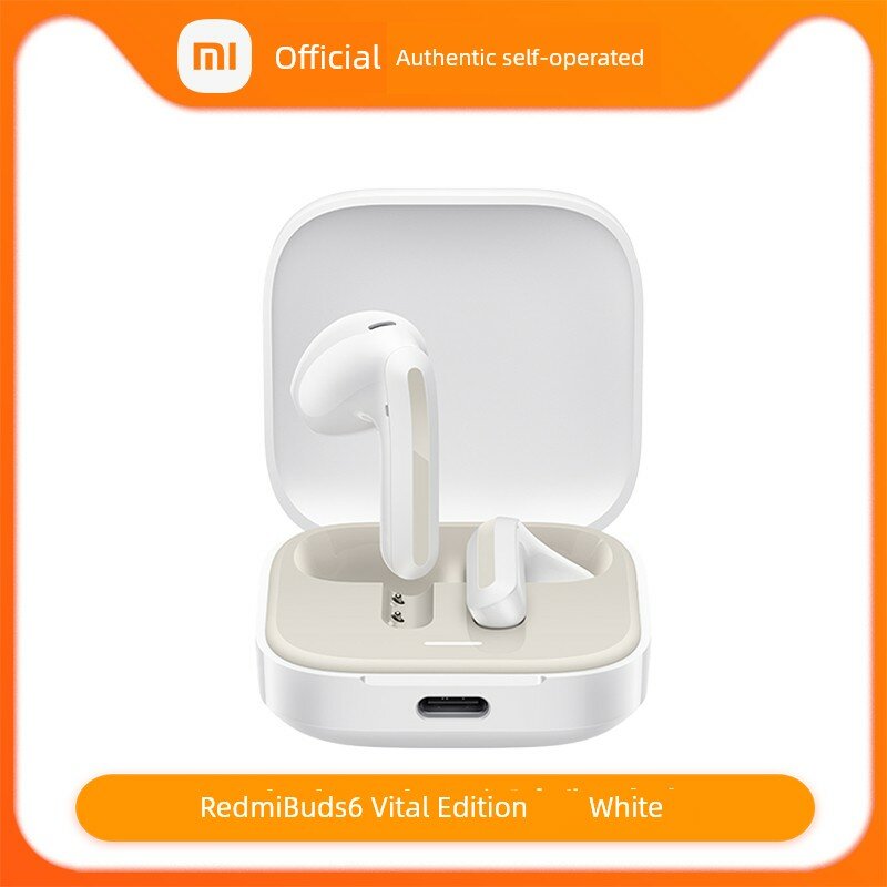 Redmi Buds 6 Vital Edition беспроводные наушники с шумоподавлением, 10 часов автономной работы, полупрозрачный дизайн