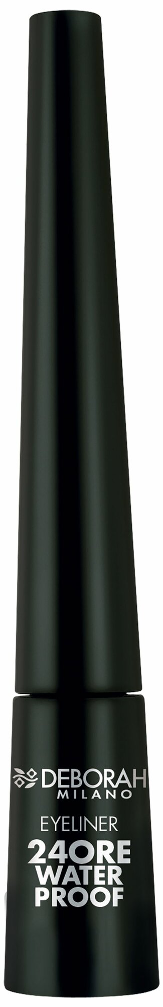 Deborah Milano Подводка для глаз черная EYELINER 24ORE WATERPROOF жидкая водостойкая 2.9г.