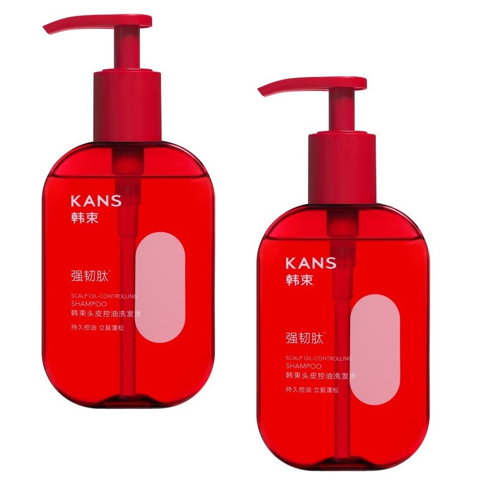 Шампунь Kans для жирных волос и кожи головы, Scalp Oil-controlling Shampoo 500 г 2шт