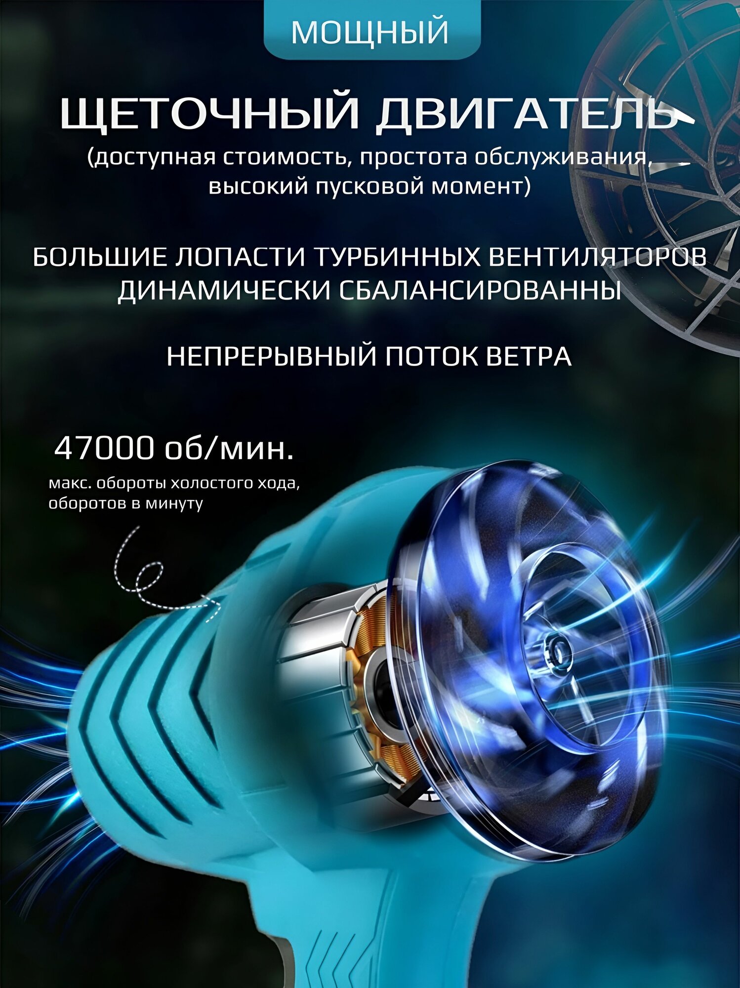 Воздуходувка,1000Вт — фото 1