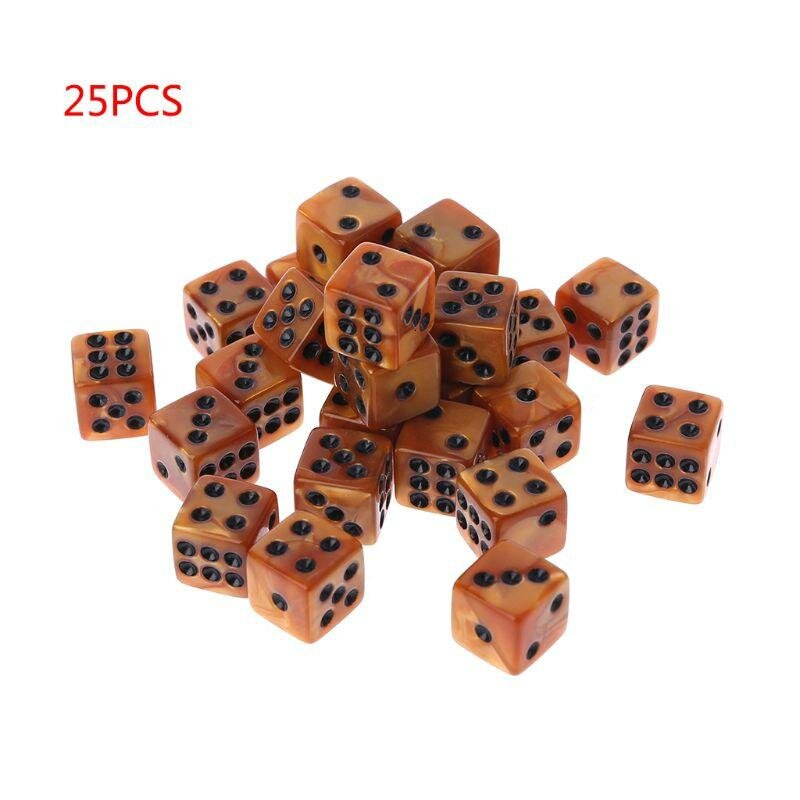 Набор из 25 игральных кубиков, кофе