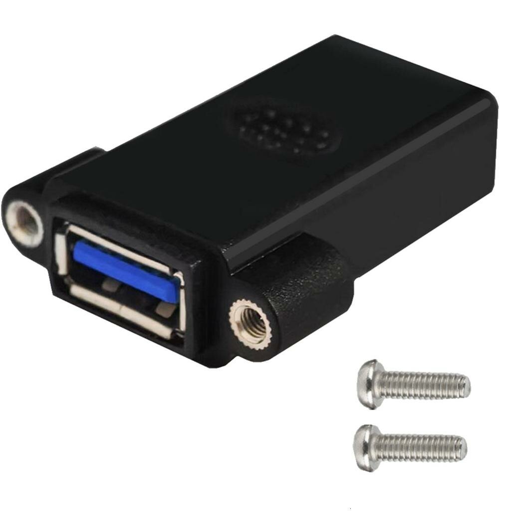 Адаптер USB 3.0 «папа»–«мама» для панельного монтажа