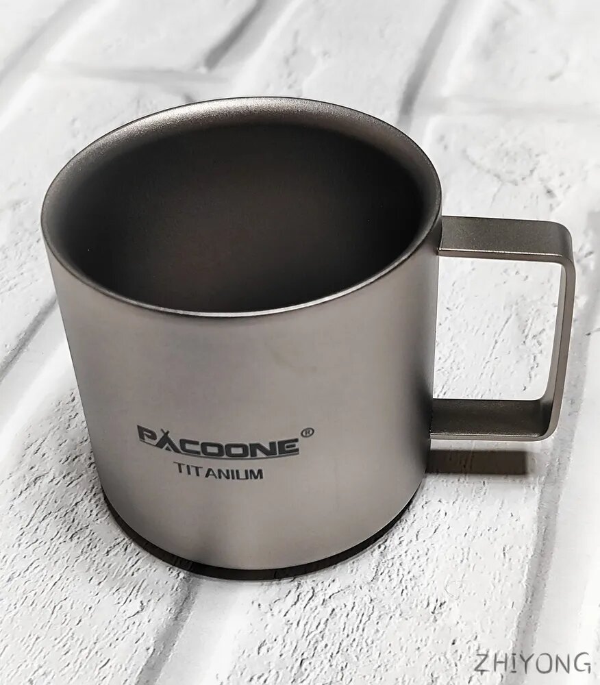 Кружка титановая двойная Pacoone 220мл
