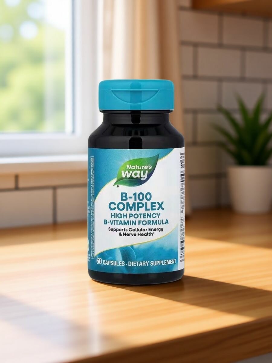 Витамины группы В 60 капсул Nature's Way (США)