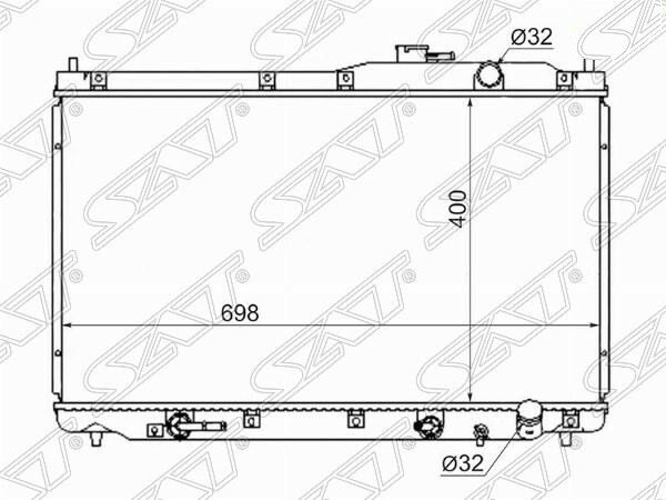 Радиатор SAT HD0009-RF1 Honda Stepwgn 96-01