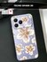 Чехол на Tecno Spark 50 / Текно Спарк 50 с принтом Белые цветы сакуры, прозрачны...