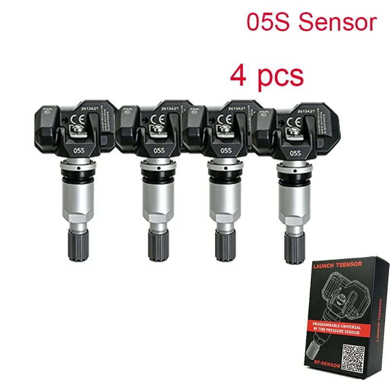 LAUNCH TPMS датчики шин 4шт, черные, LFR05
