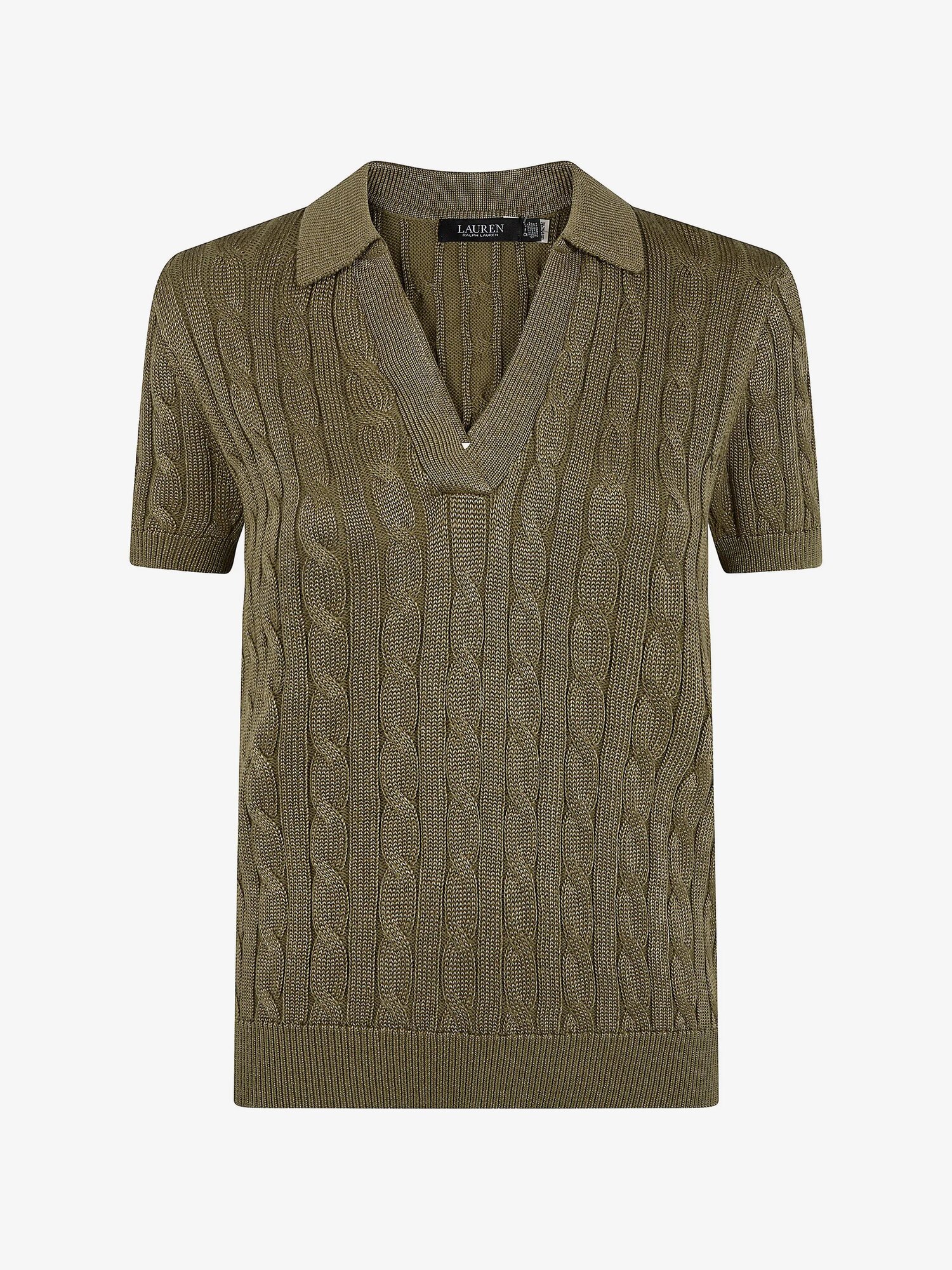 Топ Cable-knit polo top