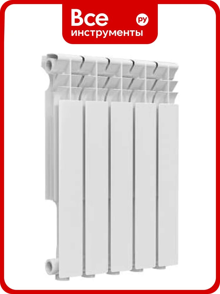 Радиатор алюминиевый Ogint Delta Plus 500, 5 секций, Qну=670Вт 117-5944