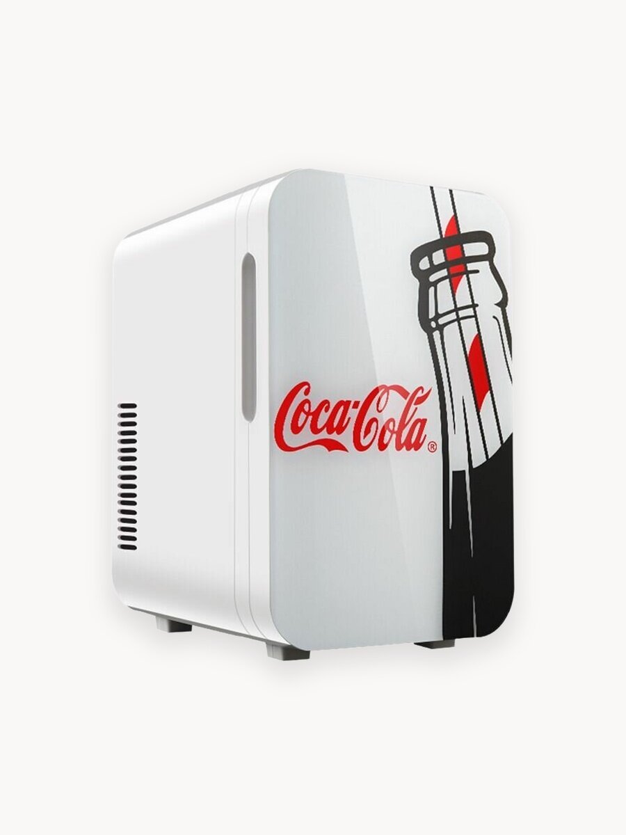 Мини-холодильник для напитков и косметики белый (4 л) – компактное охлаждение дома, офиса, авто**