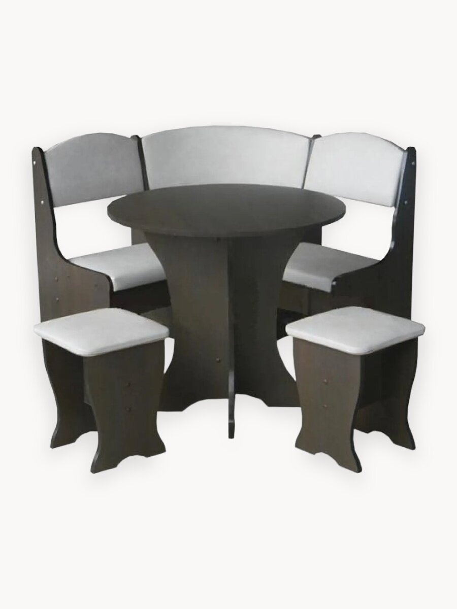 Кухонный уголок SMS Мебель "Весна-Мини", цвет венге, универсальный угол. ЛДСП