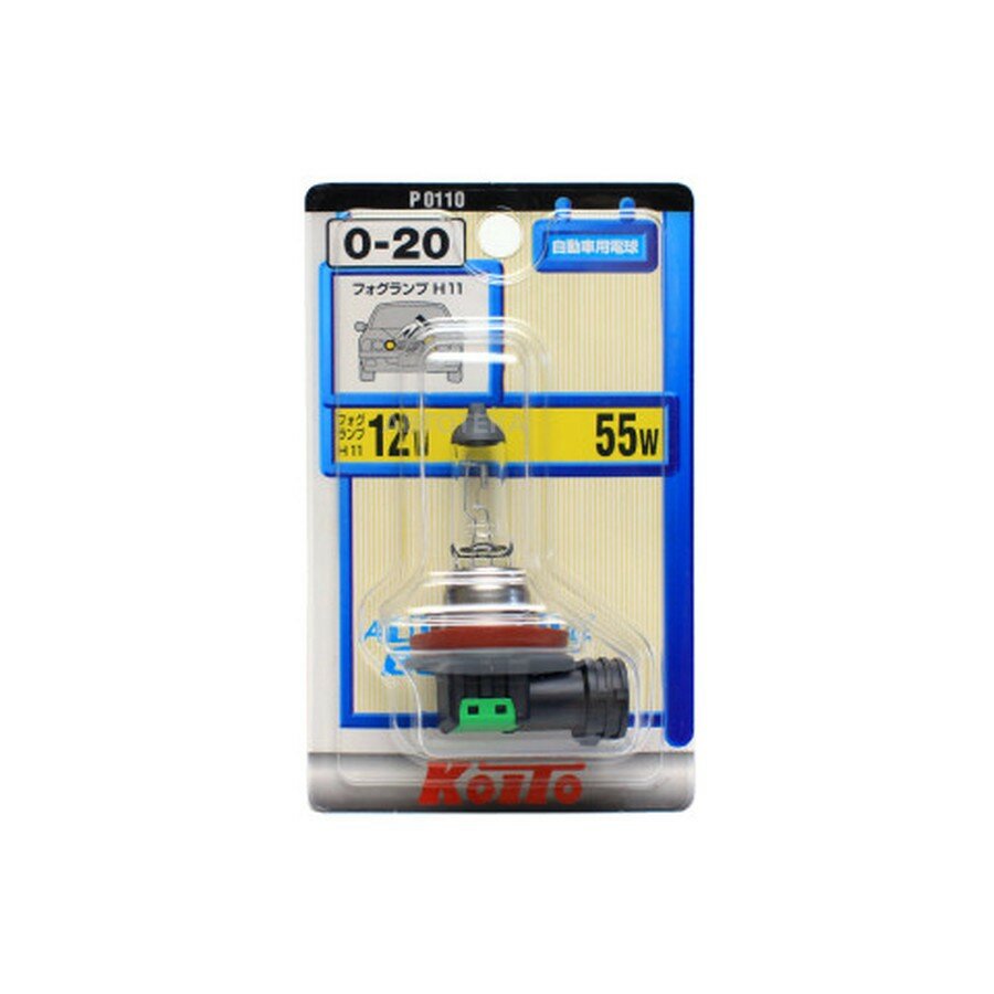 Лампа головного света Koito H11 12V 55W (уп. 1 шт.) KOITO P0110