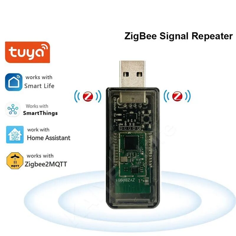Усилитель сигнала USB ZigBee, удлинительстройства Tuya Home Assistant ZigBee 2MQTT Tasmota