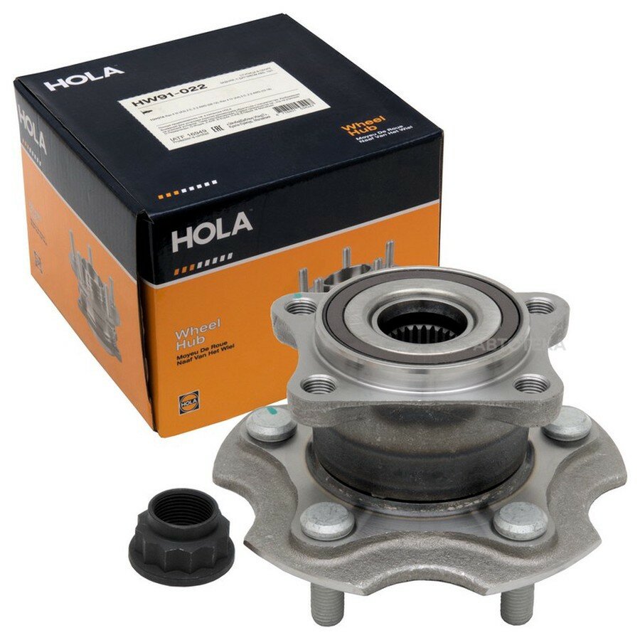 Ступица колеса TOYOTA RAV 4 III (A3) 2.0/2.2 4WD (08-12) с датчиком ABS задняя HOLA HW91022