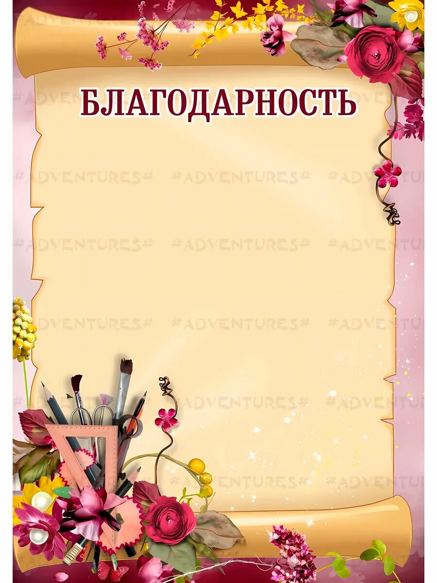 Благодарность школьнику — фото 1