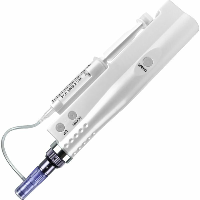 Дермапен, Dr.pen DraMes, электрический мезороллер для фракционной мезотерапии, микронидлинга, с подачей сыворотки, для салонного и домашнего ухода, Белый