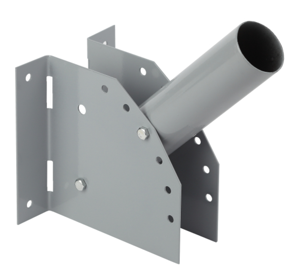 Кронштейн крепежный ЭРА SPP-AC2-0-230-060, для уличного светильника с переменным углом, из стали, размером 230х150х120мм, диаметр 60мм / крепеж