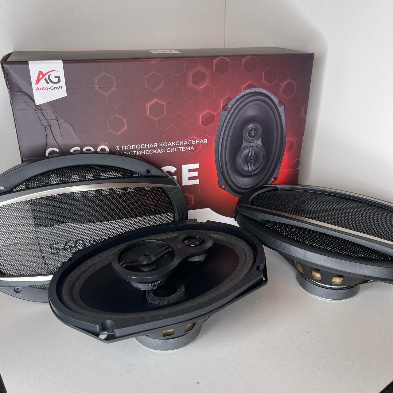 Овальные динамики Auto-Graff Овал 15х23 см (6*9 дюйм) MIRAGE в комплекте 2шт