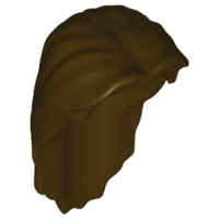 Minifigure, Hair Long, 40239 Dark Brown U