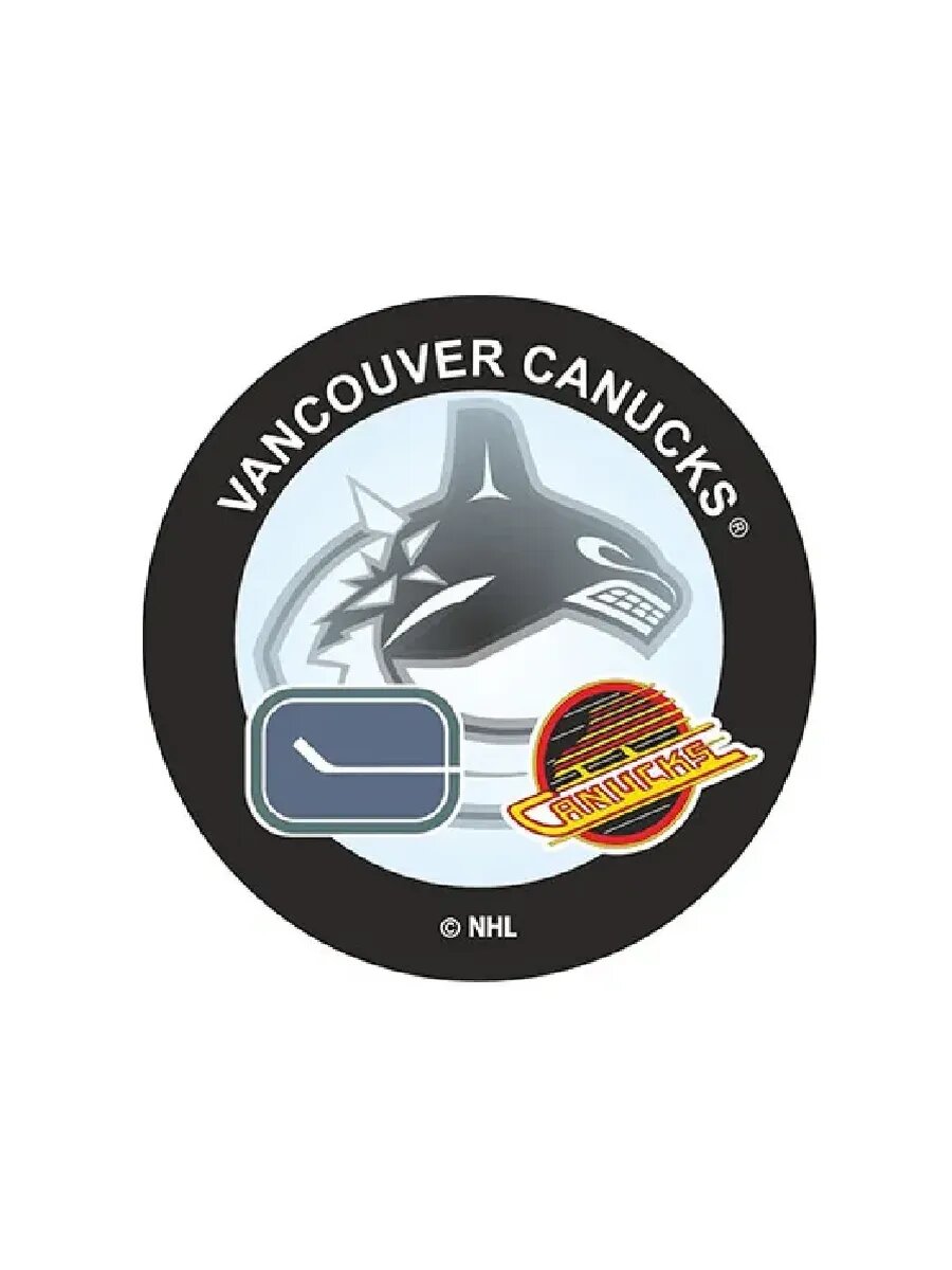 Шайба НХЛ три логотипа Ванкувер 1-ст.
