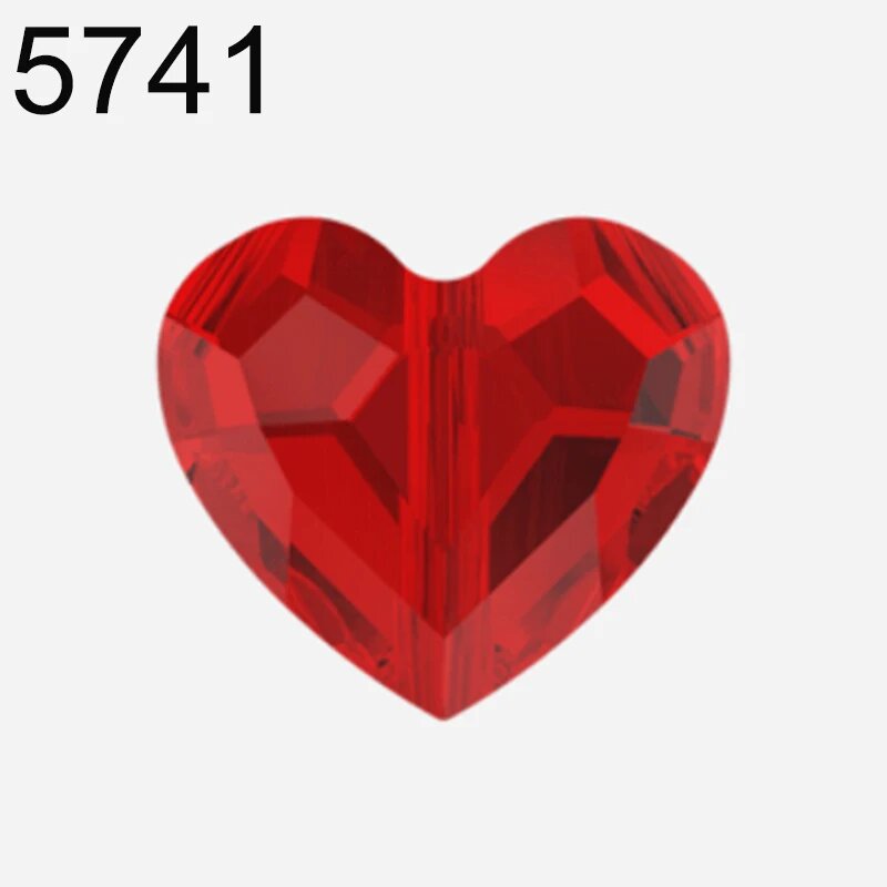 Кристалл Swarovski 5741 Love, красный, 8mm, Light Siam (227)