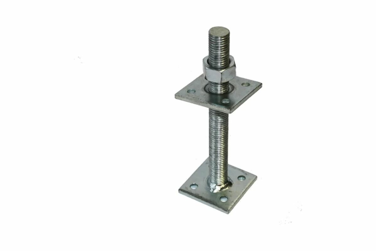 Регулировочный анкер Lucky Guy 50x50x5,0 мм, лифт со шпилькой М16, Н 150 500 06 5050 М16 150 0