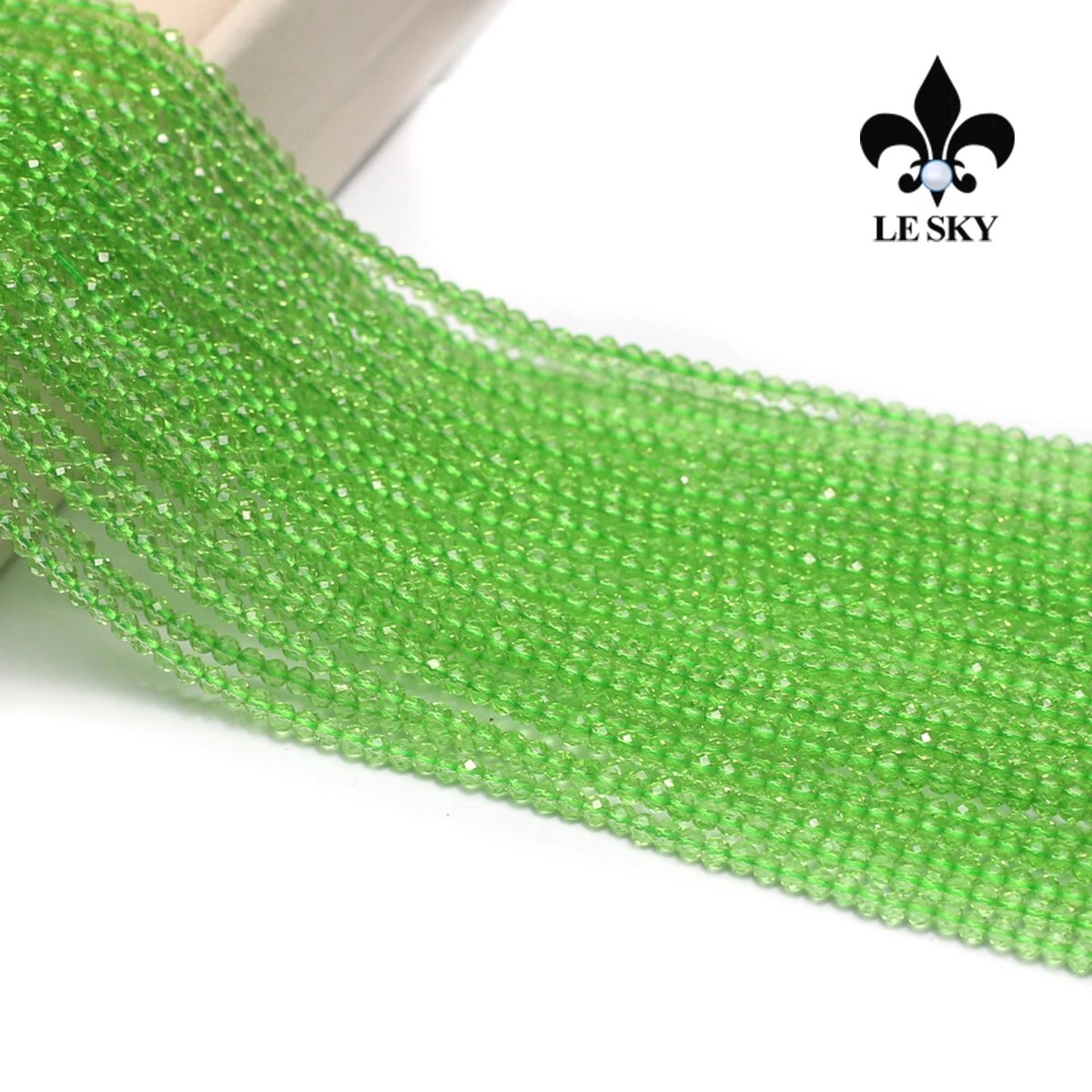 Натуральные шпинели, бусины 3 мм, 10 нитей Зеленый, Color12