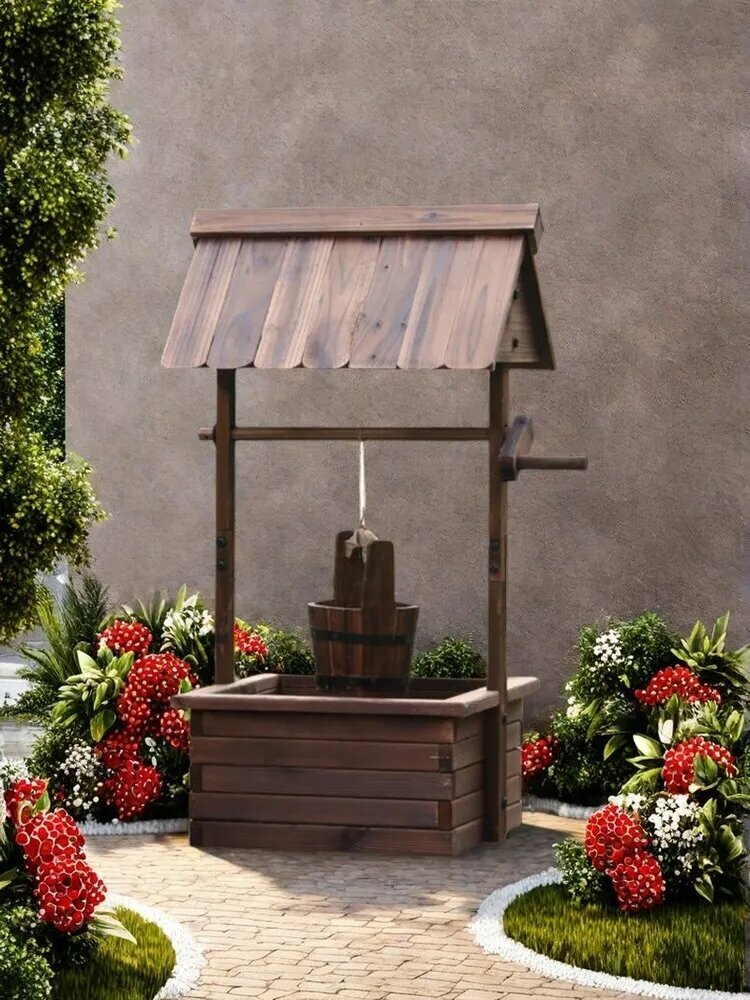 Xiaomi YouPin Садовая статуя "Рождественский колодец", устойчивая, с армированным стержнем