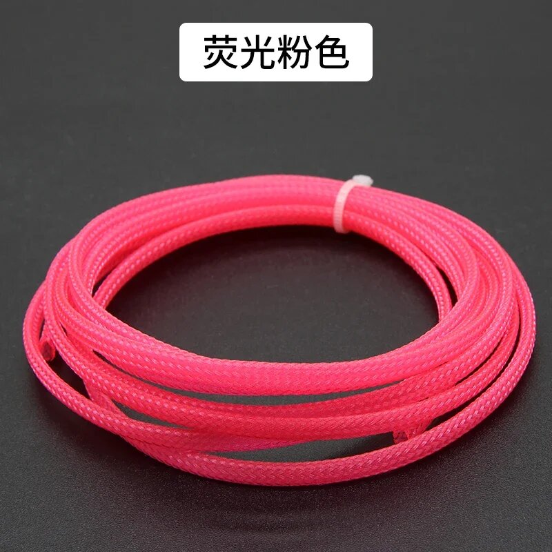 Расширяемая оплетка из змеиной кожи для проводов 2/4/6/8/10/12/14/16/20/25/30/40 мм UV Pink, 4mm x10 meter