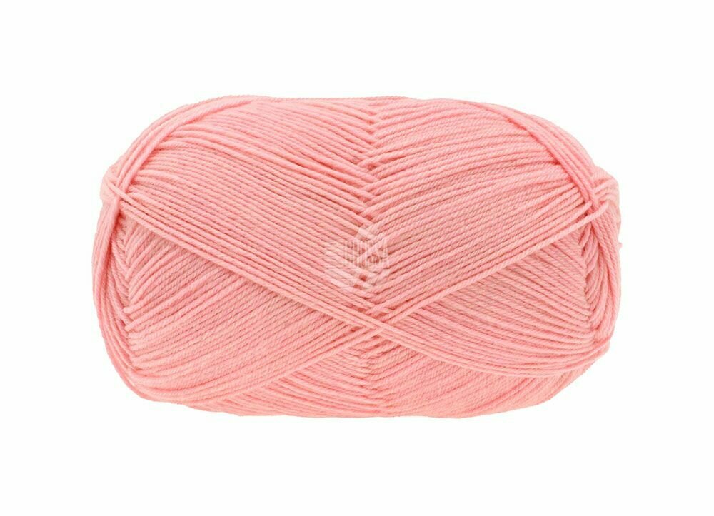 Носочная пряжа Lana Grossa Merino Extrafine Meilenweit 100 (2422 Rosa)