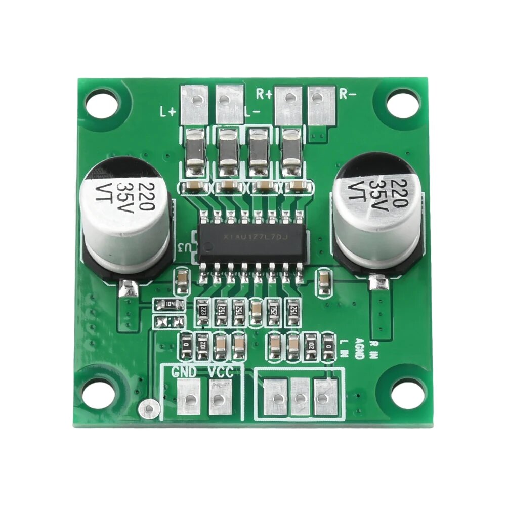 Модуль цифрового усилителя мощности постоянного тока 7-25 В, аудиоусилитель 2*40 Вт, плата усилителя чистой мощности