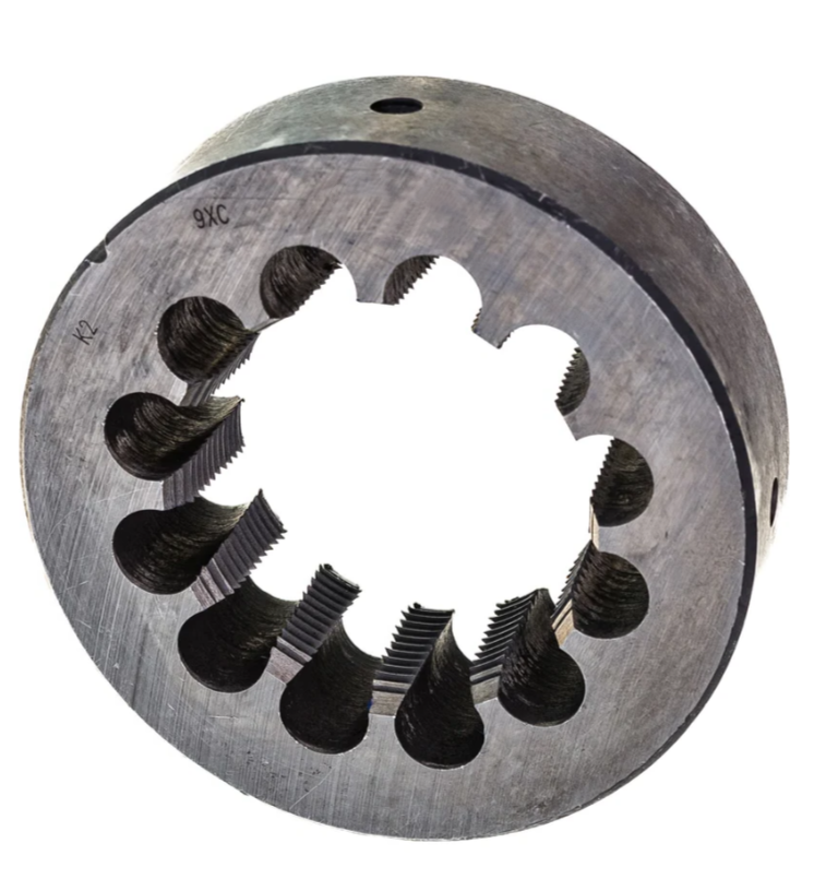 Плашка круглая для конической дюймовой резьбы К 2 (9ХС) ГОСТ 6228-80