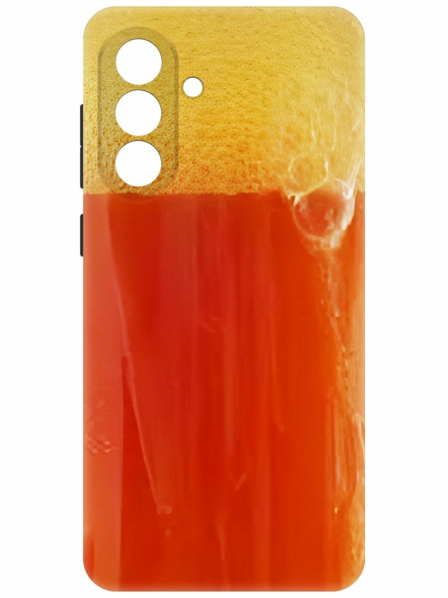 Чехол-накладка Krutoff Soft Case Квас для Samsung Galaxy A56 5G (A566) черный