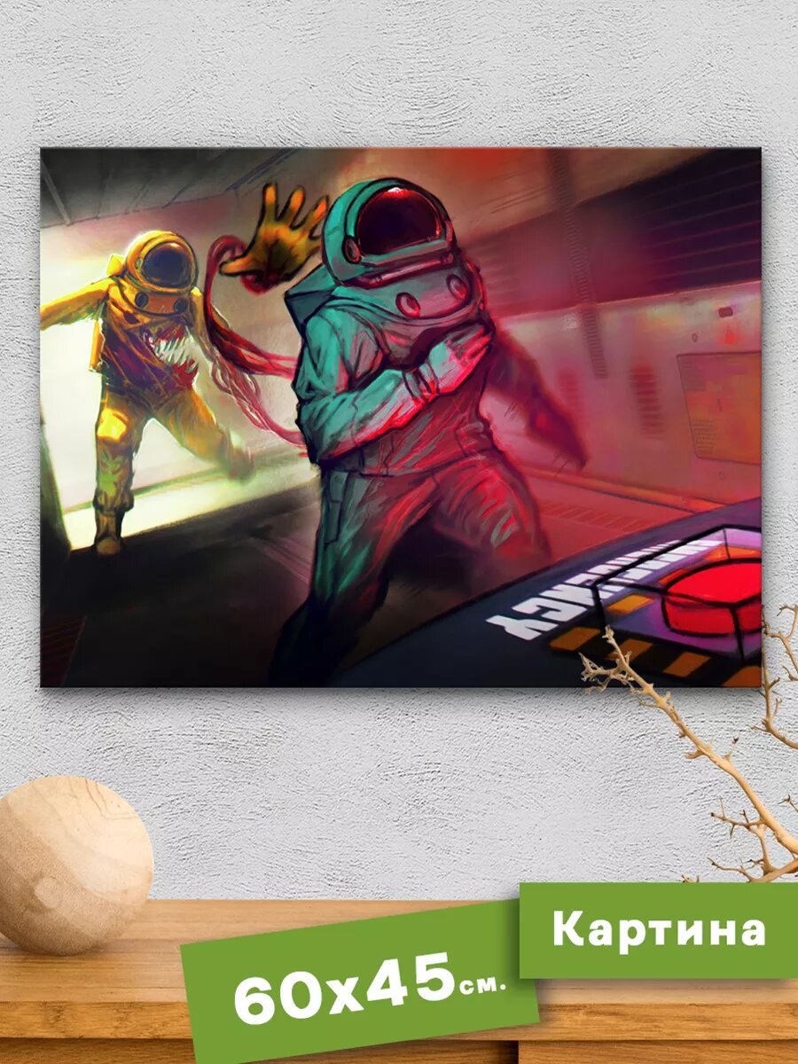 Картина на стену на холсте AMONG US Амонг Ас